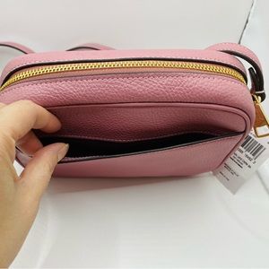 Coach | Bags | Coach Leather Mini Jamie Camera Bag Crossbody True Pink ...